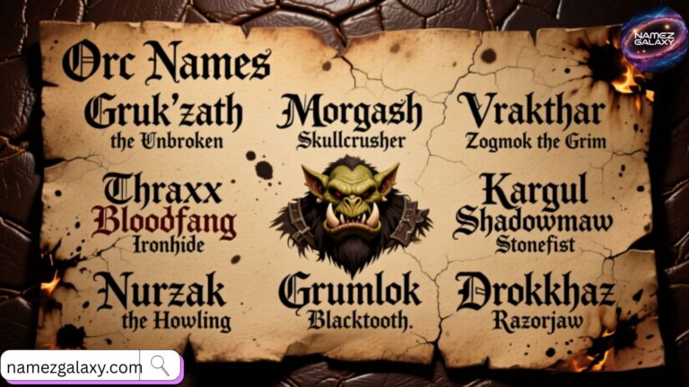 530+ Brutally Epic Orc Names for Your Fantasy Characters