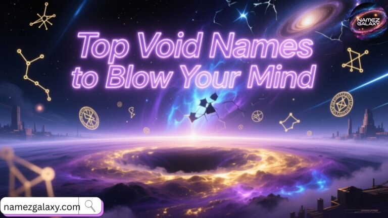 320+ Enigmatic Void Name Ideas & Generator