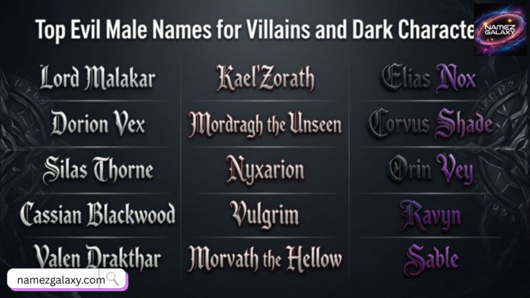 The Ultimate List of Evil Male Names for Dark Fantasy Characters